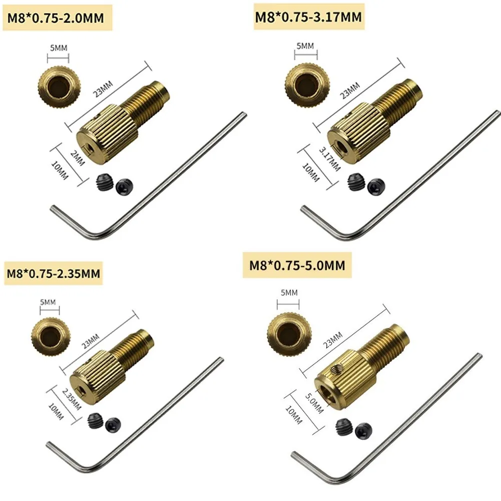 L-Shaped Mini Brass Drill Clamp Chuck Connecting Rod Set for Power ...