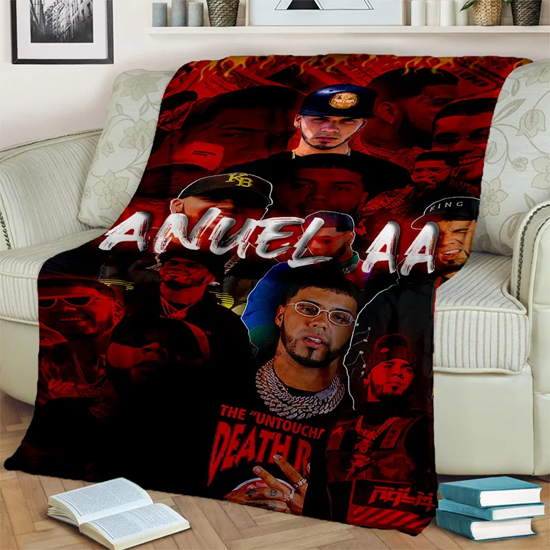 Free Anuel AA Rapper Hip Hop Singer Blanket,Soft Throw Blanket For Home ...