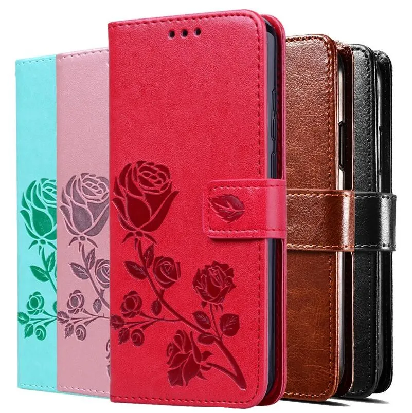 Luxury Leather Wallet Phone Case with Magnetic Back for Doogee N50 6.52 ...