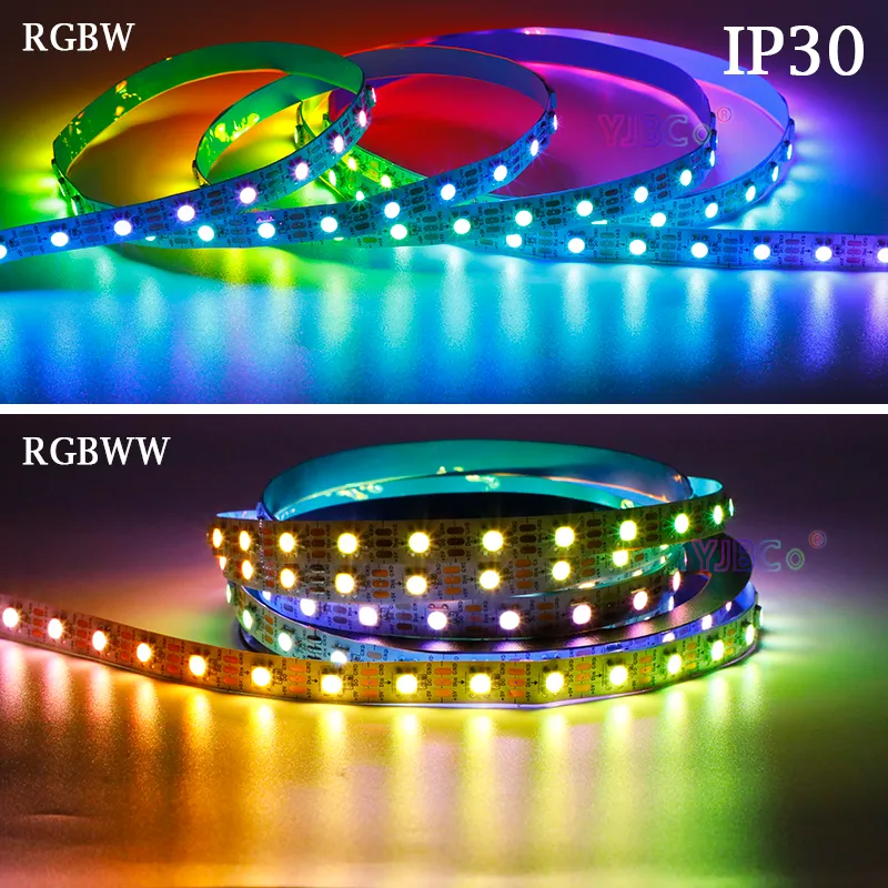 SK6812 IC Addressable RGBW RGBWW 4-Color led strip lights Light ...