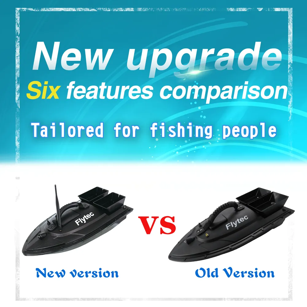DHgate.com:Flytec 2.4GHz Fish Finder Bait Boat - 500m Remote Control, 5 ...