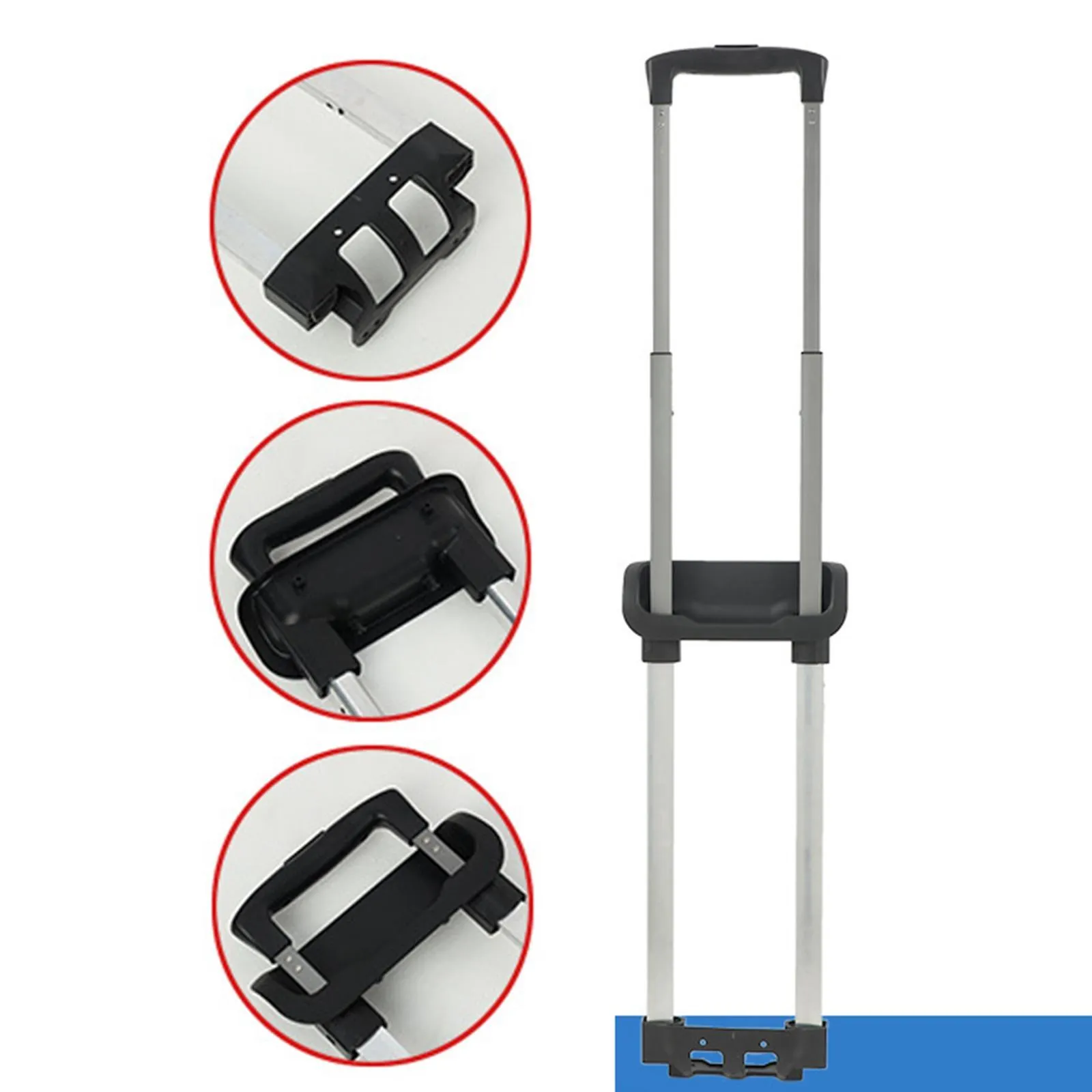 Adjustable Heavy Duty Telescopic Handle For Suitcases Aluminum Travel ...