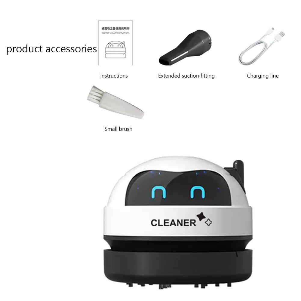 DHgate.com:Desk Table Dust Vacuum Portable Desktop Vacuum Cleaner 500mAh USB Rechargeable with ...