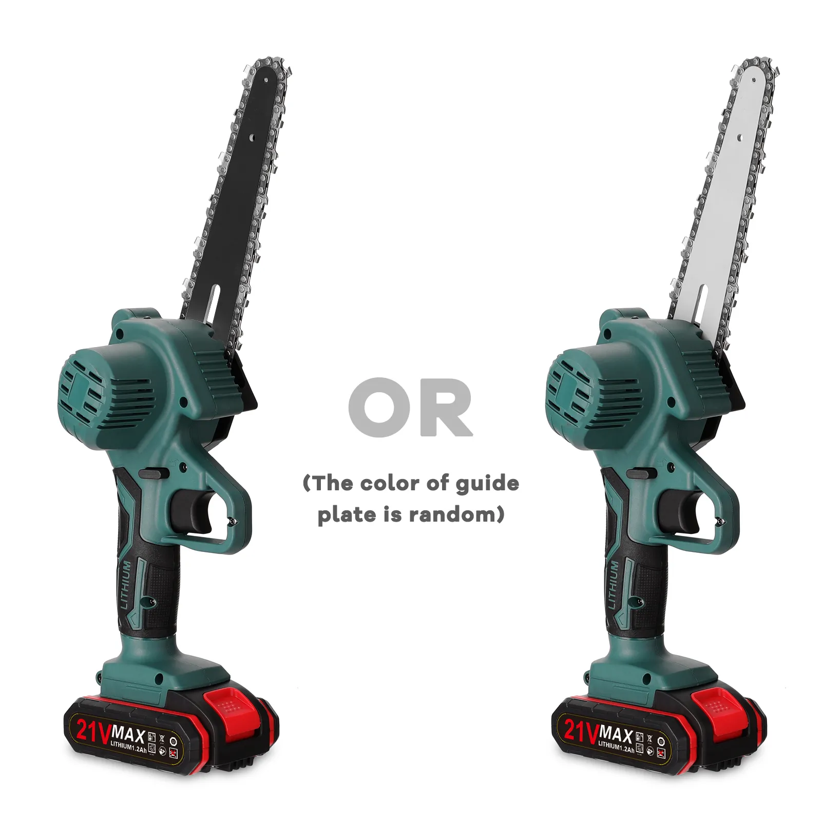 21V Electric Chainsaw with Two Batteries, Portable Pruning Chain Saw ...