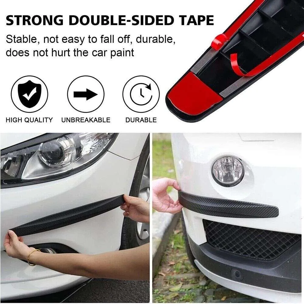 Front Rear Bumper Protector Guard Strip 2024 Car Accessories Anti Collision Protection Decoration Universal Corner Guard Black White