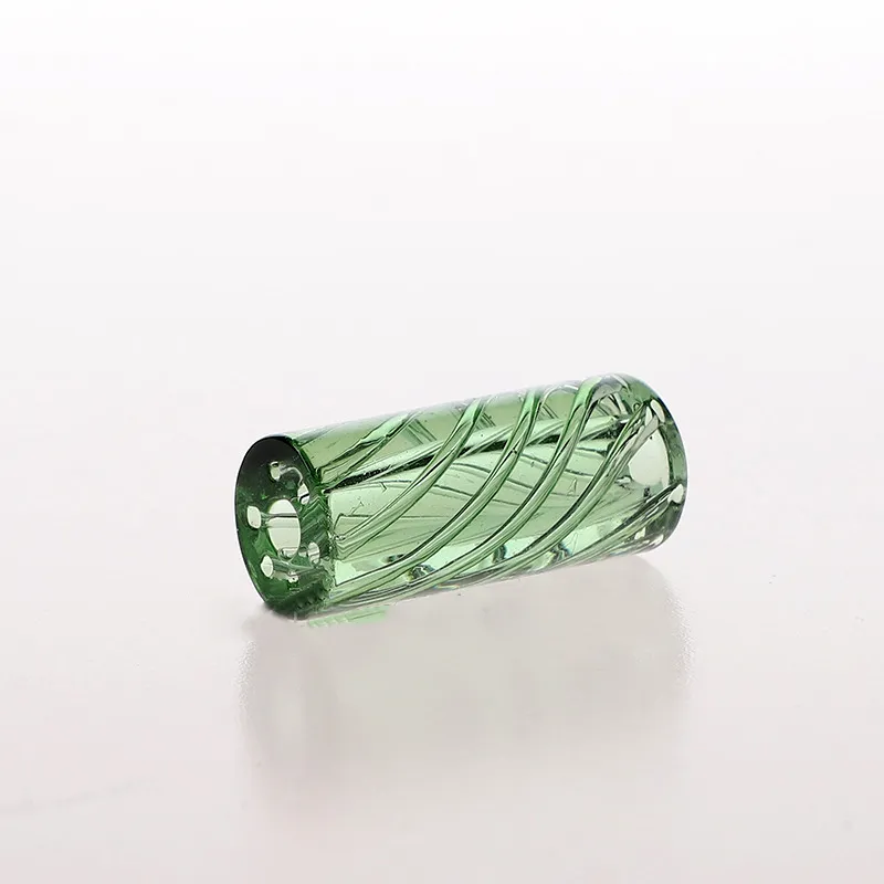 Mini Glass Filter Tips With 7 Holes Round Mouth Stripe Color Drips For ...