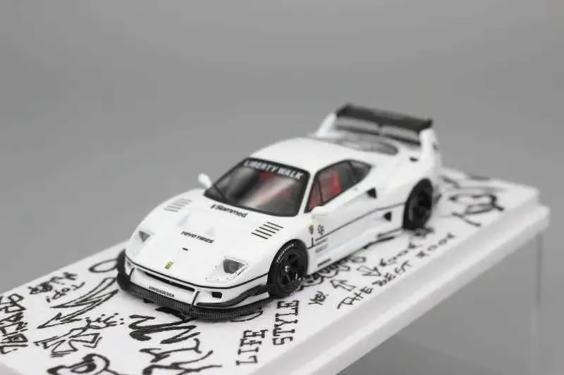 Inno F40 Diecast Model Car, 1/64 Scale, Alloy Metal, Wide Body Modified ...