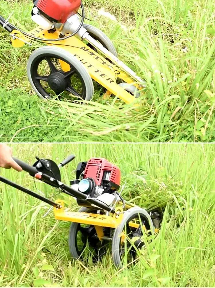 Multi-Purpose Manual Push Type Gasoline Lawn Mower: Agricultural Scroll ...