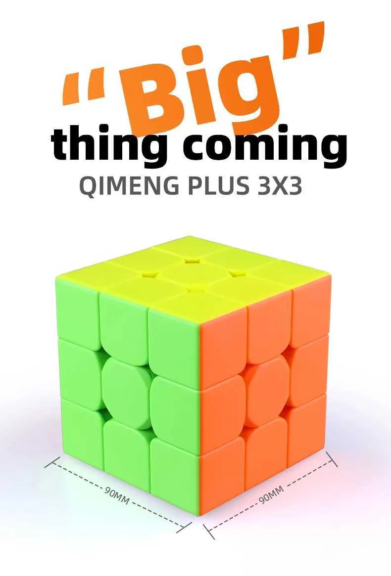 Cubes Magiques Qiyi Qimeng Plus 3x3x3 Magic Cube 9cm 90 Mm Spee Big Cube Mofangge Puzzle Sans ...