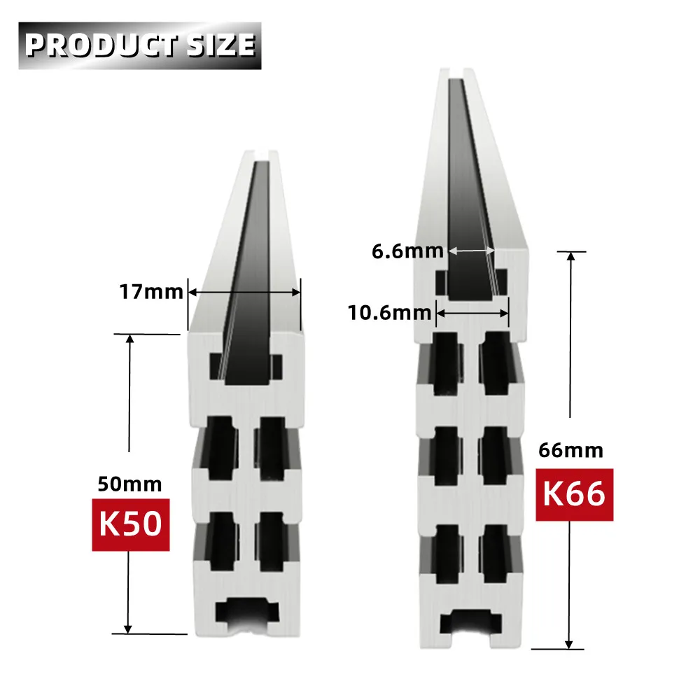 Aluminium Multi Track Profile Fence Woodworking Miter Track T Slot ...