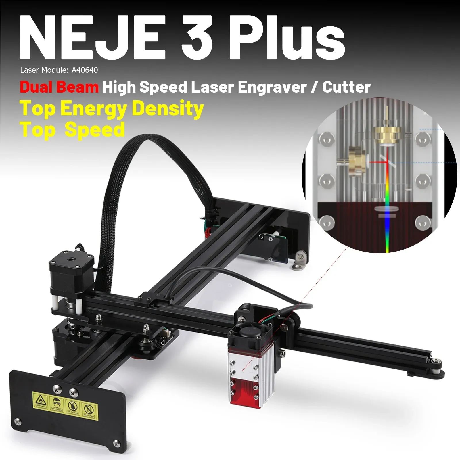 NEJE 3 Plus Desktop Laser Cutter and Engraver - 80W CNC Laser Cutting ...