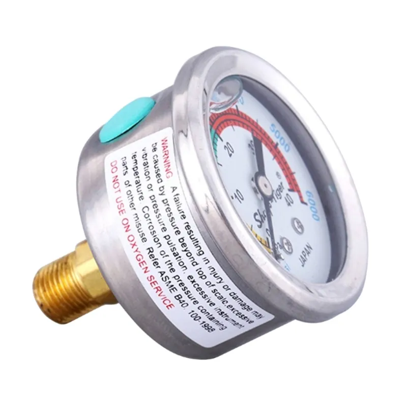 Automotive Clear Scale Economy Pressure Gauge 0 6000/0 40MPa Air Pump ...