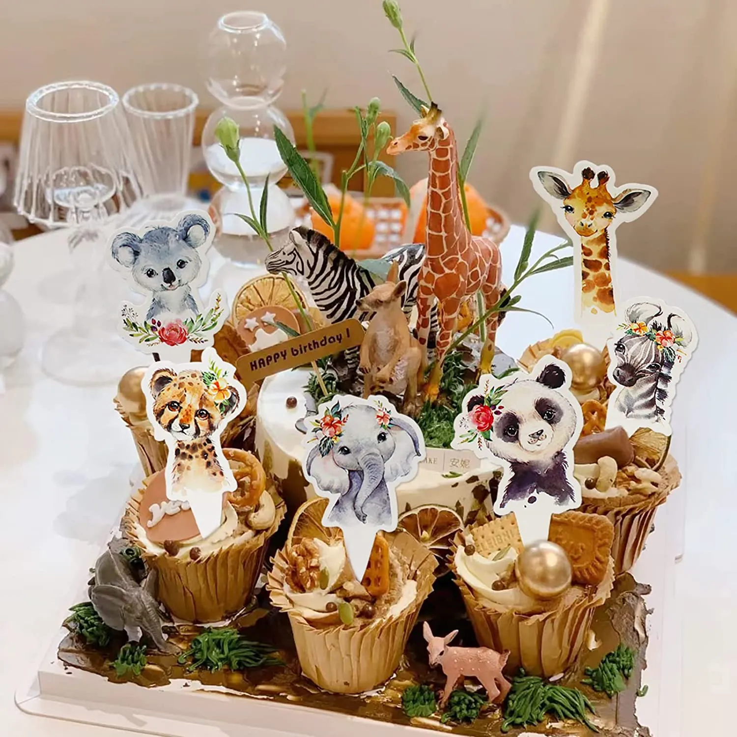 safari theme candy table