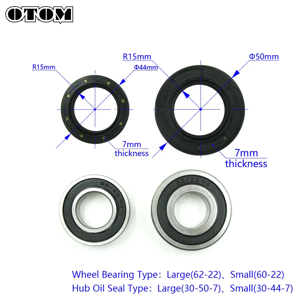 DHgate.com:Motorcycle Rear Wheel Bearing Hub Oil Seal Kit 6222 6022 for ...