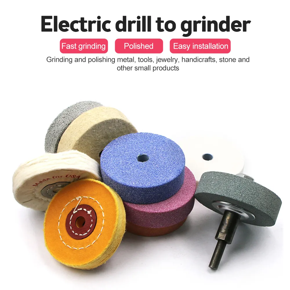 Metal Grinding Wheel Polishing Disc Rotating Tool with Shank for Stone ...