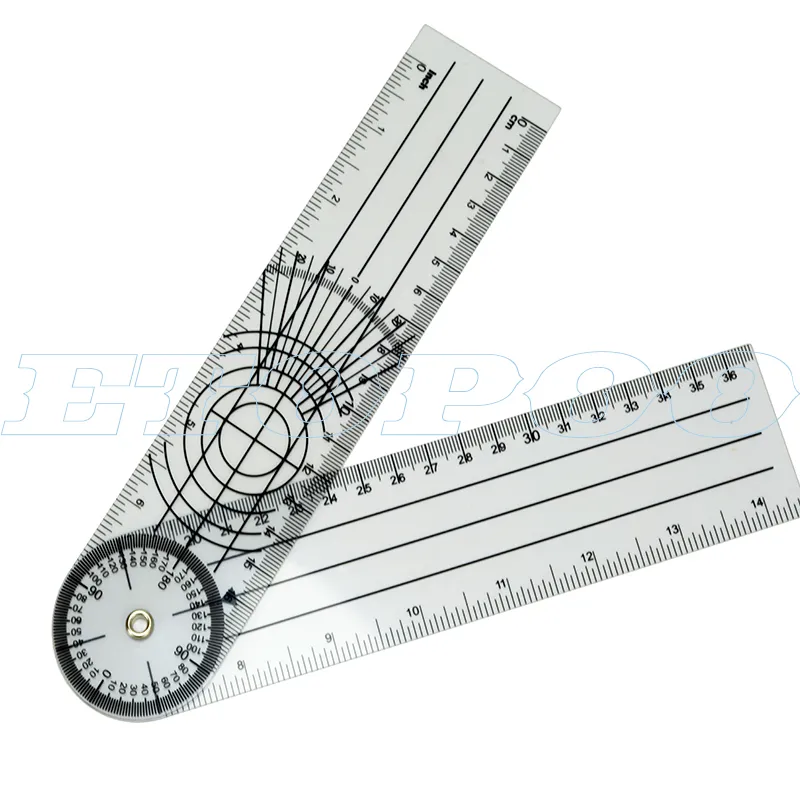 Medical Physics PD Ruler With 360 Degree Goniometer Angle And CM/INCH ...