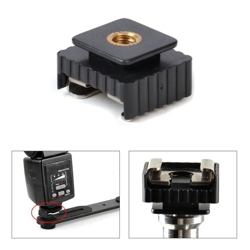 DHgate.com:20242-in-1 SC-6 Flashlight Cold Shoe Mount w/ 1/4" Screw for ...