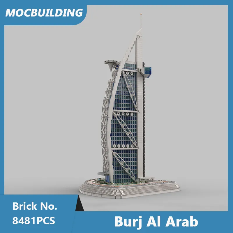 DIY Burj Al Arab Architectural Model Making Company Blocks Creative ...