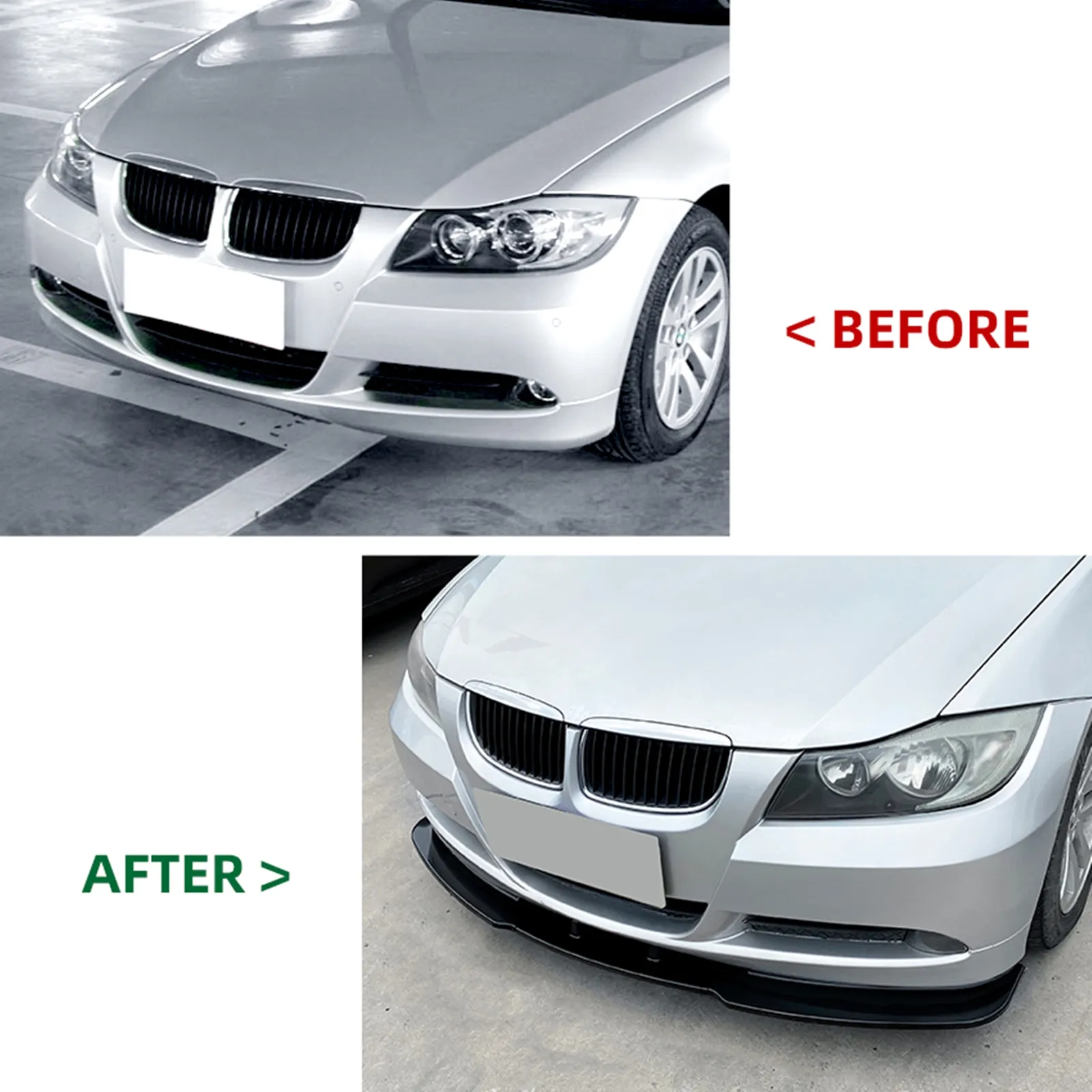 Lower Spoiler lip flare up Splitter Blade for BMW 3 Series E90 E91 320i ...