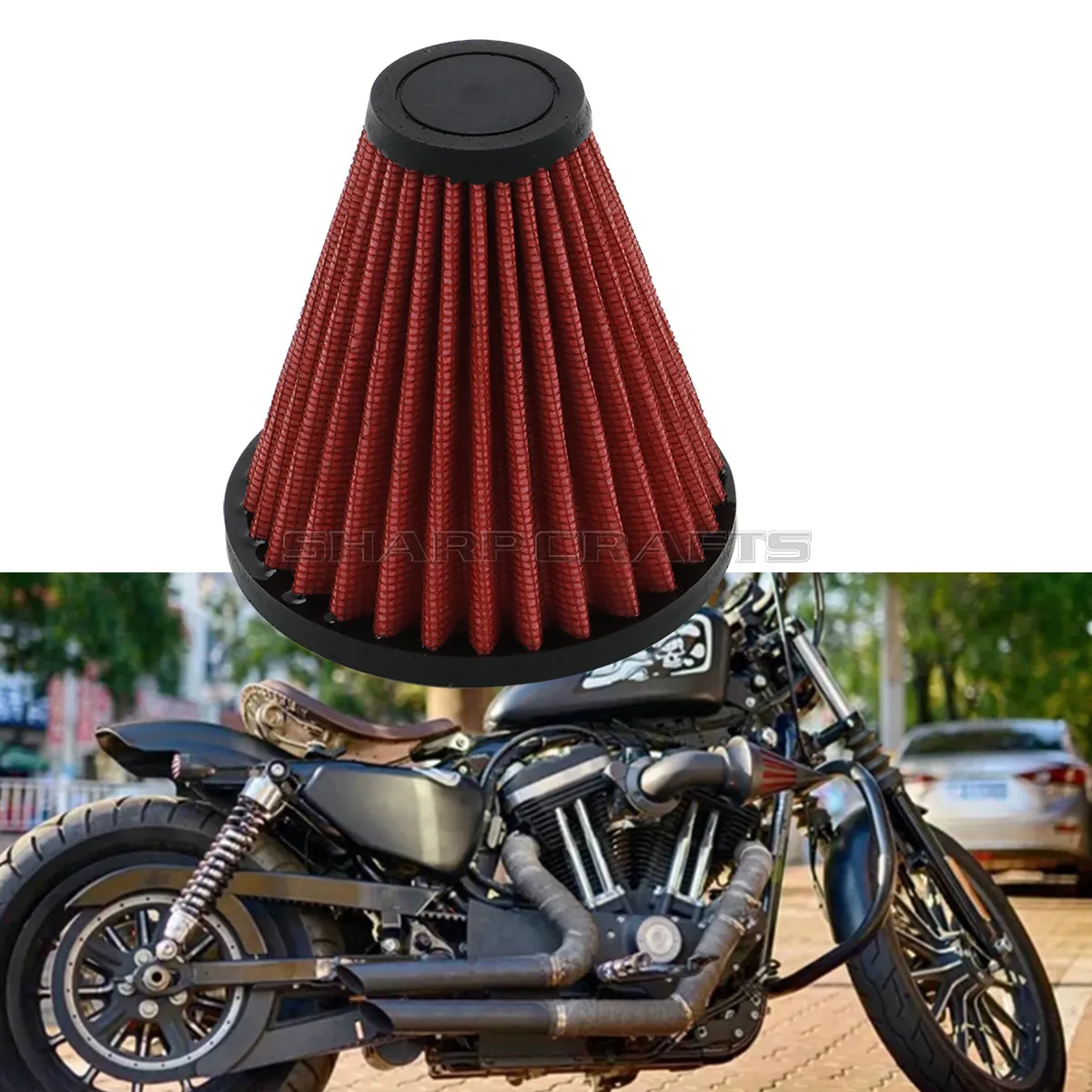 Motorcycle Air Filter Core Replacement Element for Harley Touring ...