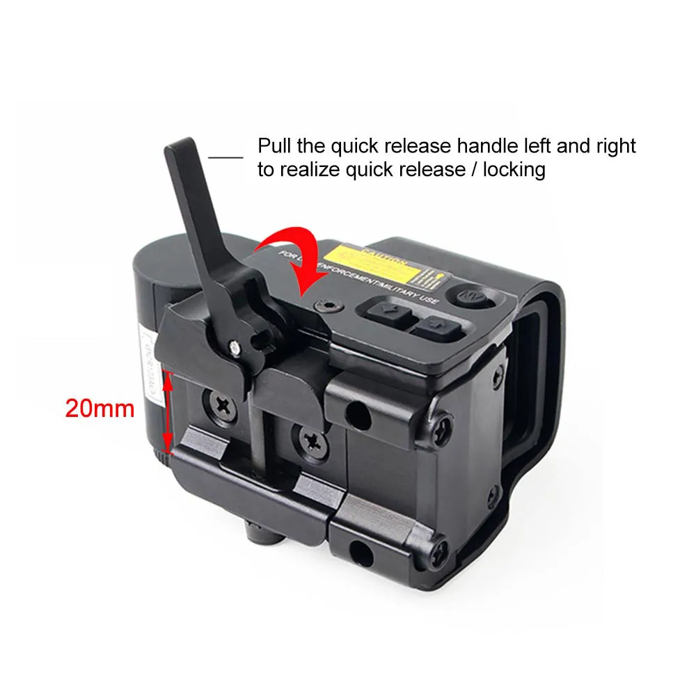 5xG45 Sight Magnifier & Red/Green Dot Scope Combo: 558 HHS Holographic ...