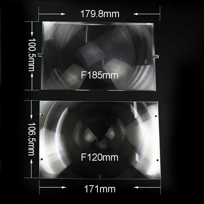 7 Inch Optical PMMA Fresnel Lens 185mm/7.3 Focal Length For DIY ...