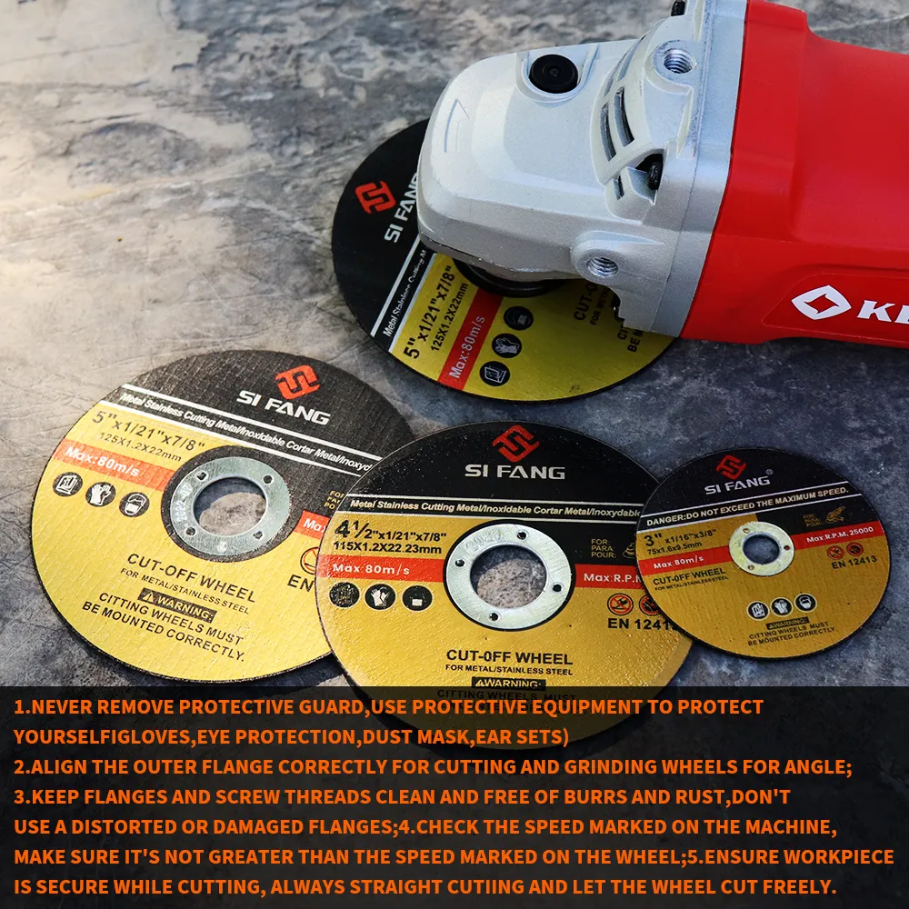 Metal Cutting Discs for Angle Grinder, 3/4.5/5 inch Iron Cutting Blades ...