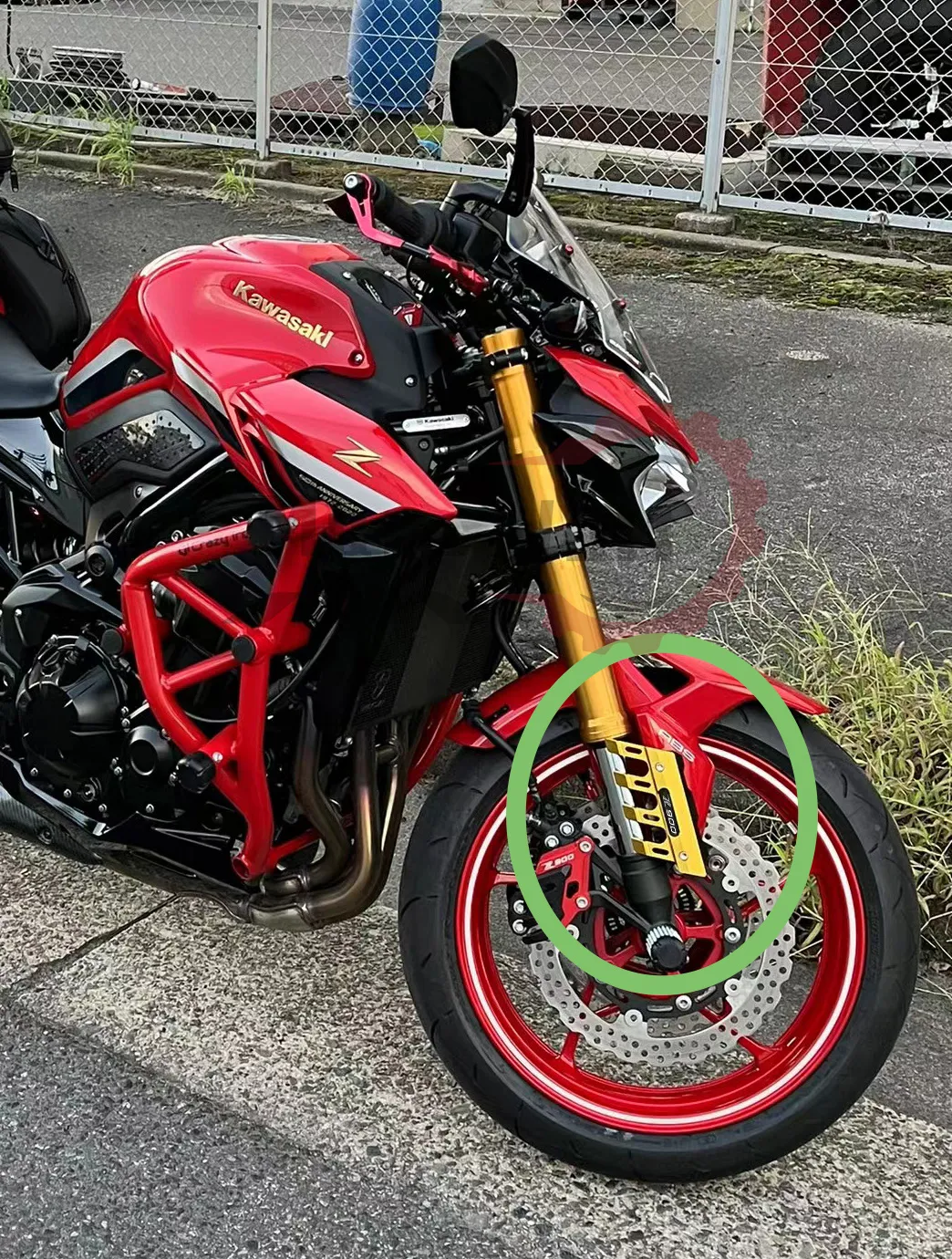 2024Kawasaki Z900 Motorcycle Front Brake Caliper Protector Cover Slider ...