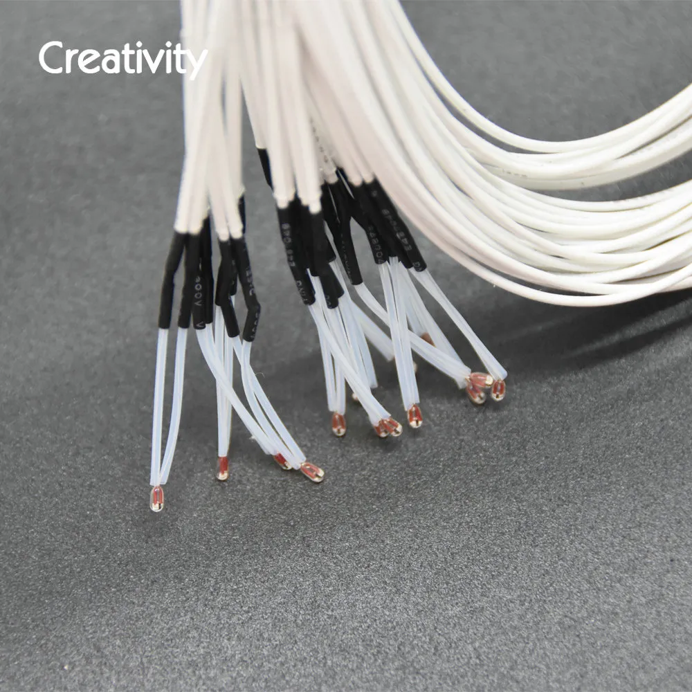 100K ohm NTC 3950 ptc thermistor with Dupont Head and Cable for 3D ...