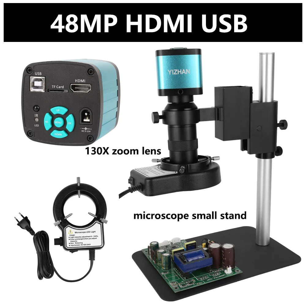 Digital Microscope Electronics Compatible 4K USB HDMI VGA Video Camera ...