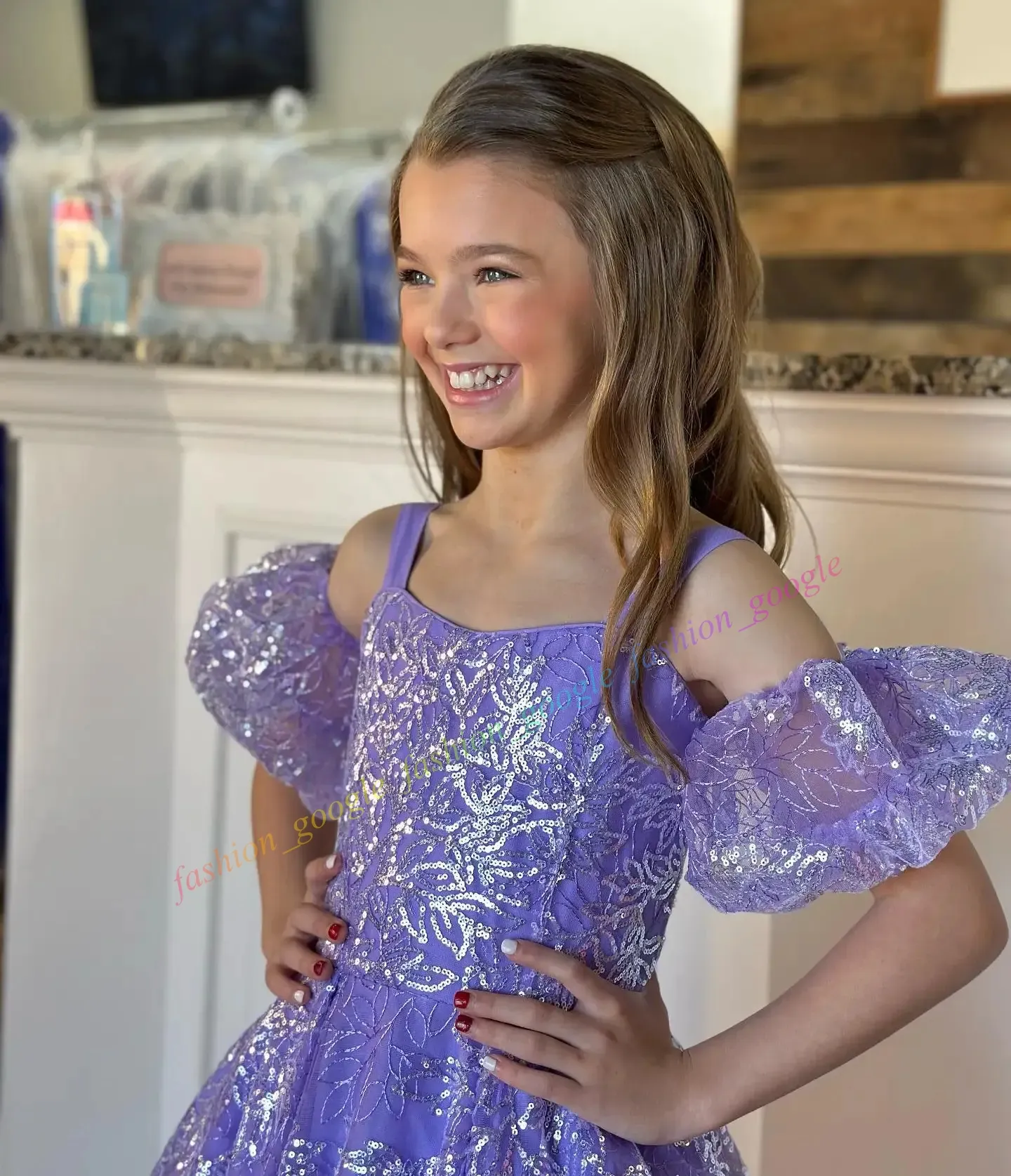 teen dress purple