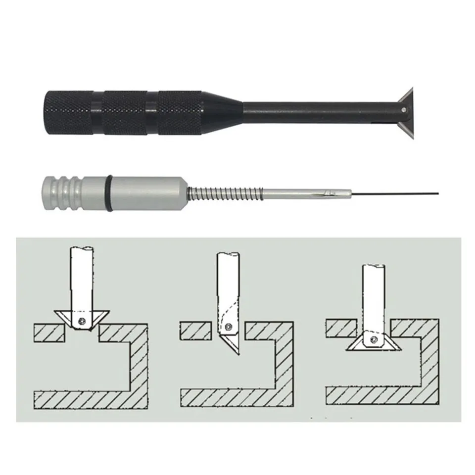 Hand Deburring Tools, Internal Cross Hole Deburring Knife Flip Type ...
