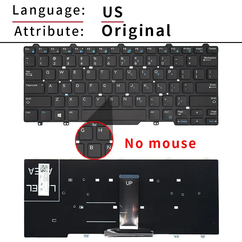 DHgate.com:New Genuine Laptop Keyboard Compatible for DELL Latitude ...