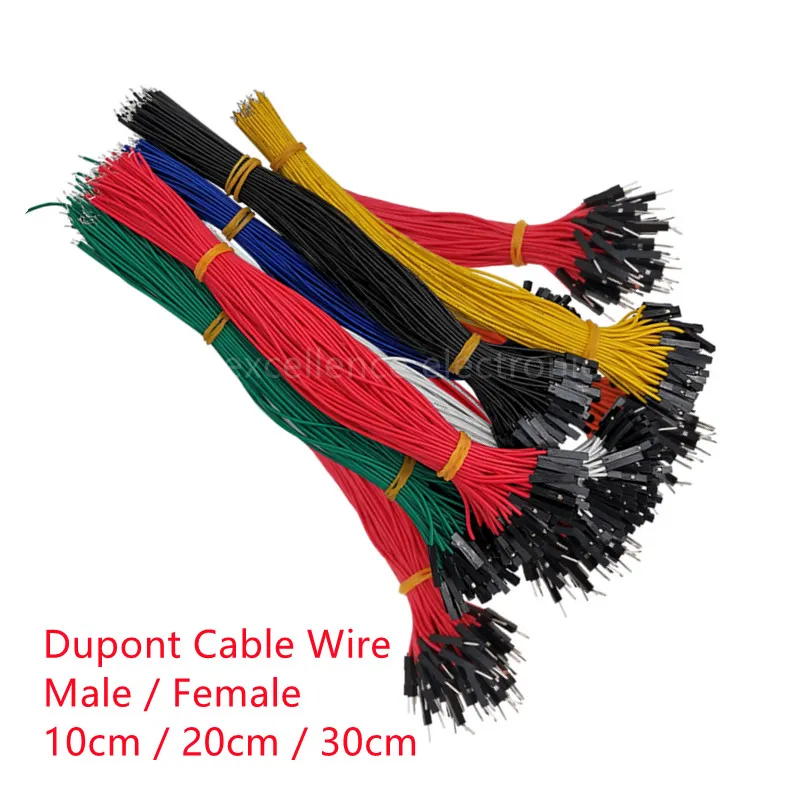 2.54mm Pitch Dupont Wire, Single Head Male to Female 1P Dupont Cable ...