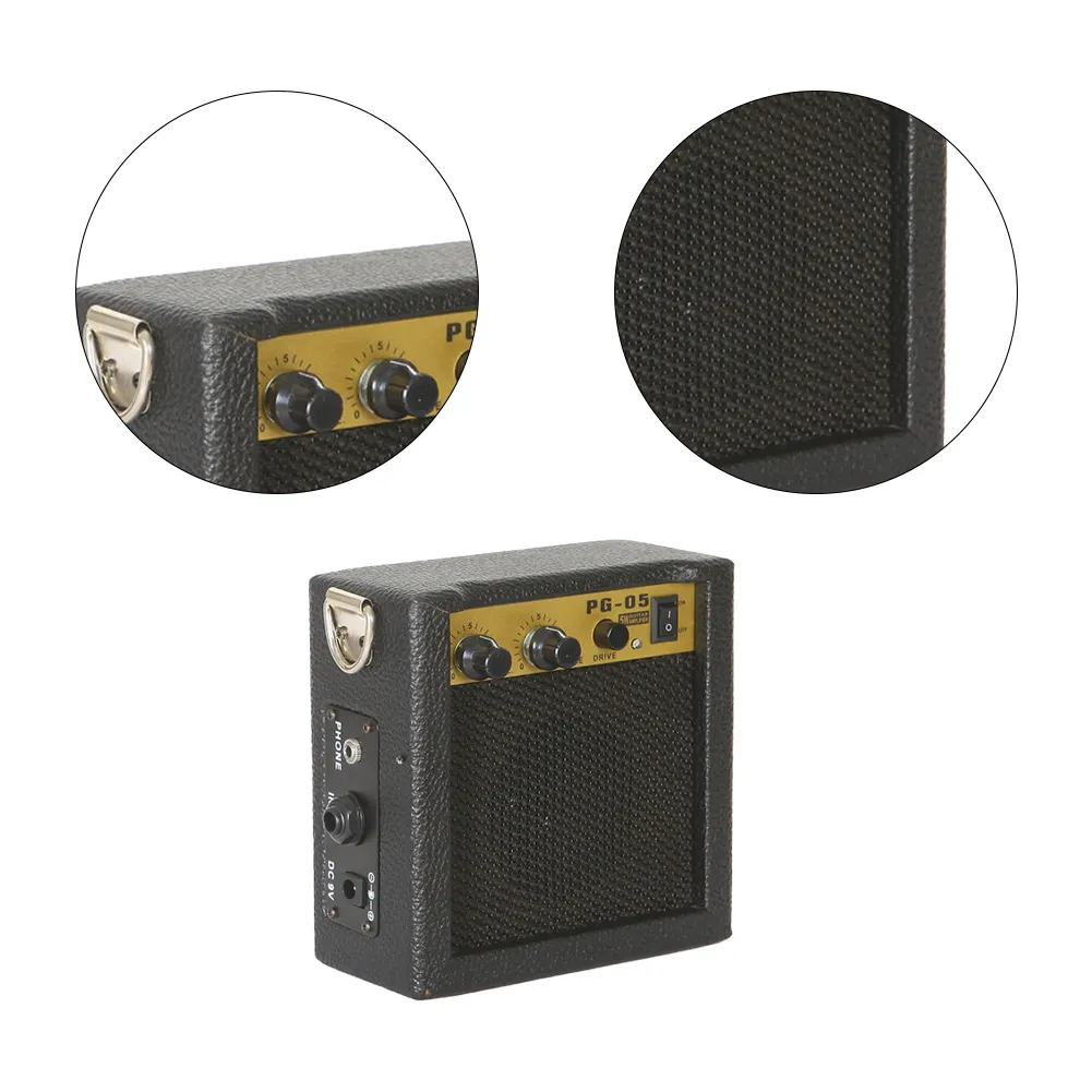 Mini Guitar Amp 5W Portable Amplifier Speaker with 6.35mm Input ...
