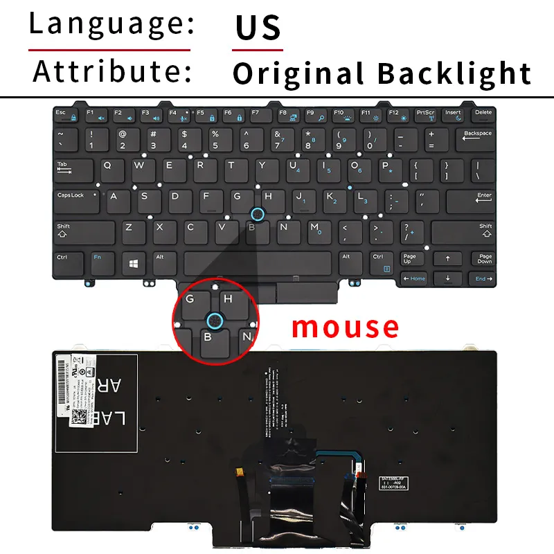 DHgate.com:New Genuine Laptop Keyboard Compatible for DELL Latitude ...