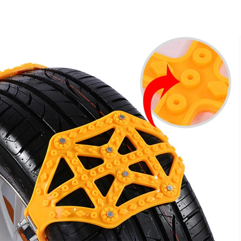 SETTPU Anti-Skid Snow Chains for Cars, Portable & Thickened for Safe ...