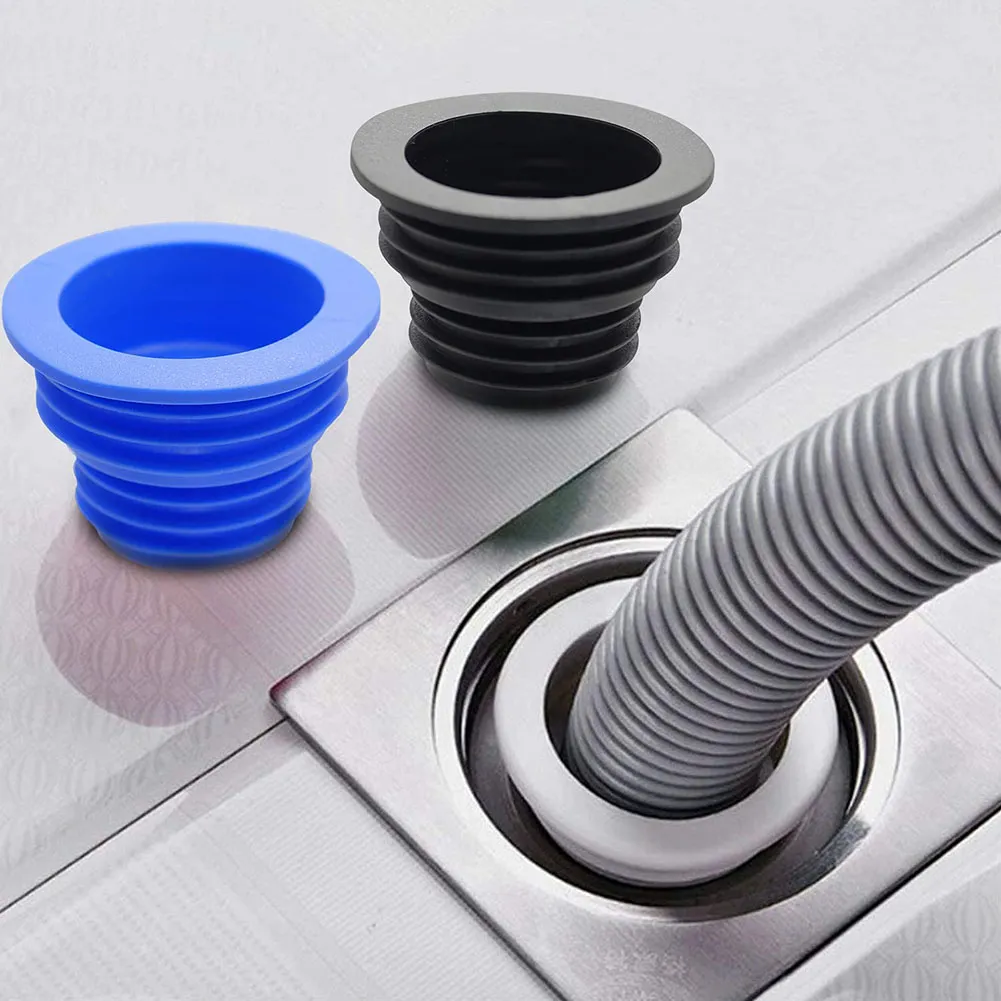4-Pack Silicone Drain Pipe Plugs for Washing Machines, Dishwashers ...
