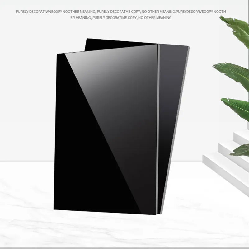 Black Glossy Plexiglass Acrylic Sheet for Crafting, Sign-making, and ...