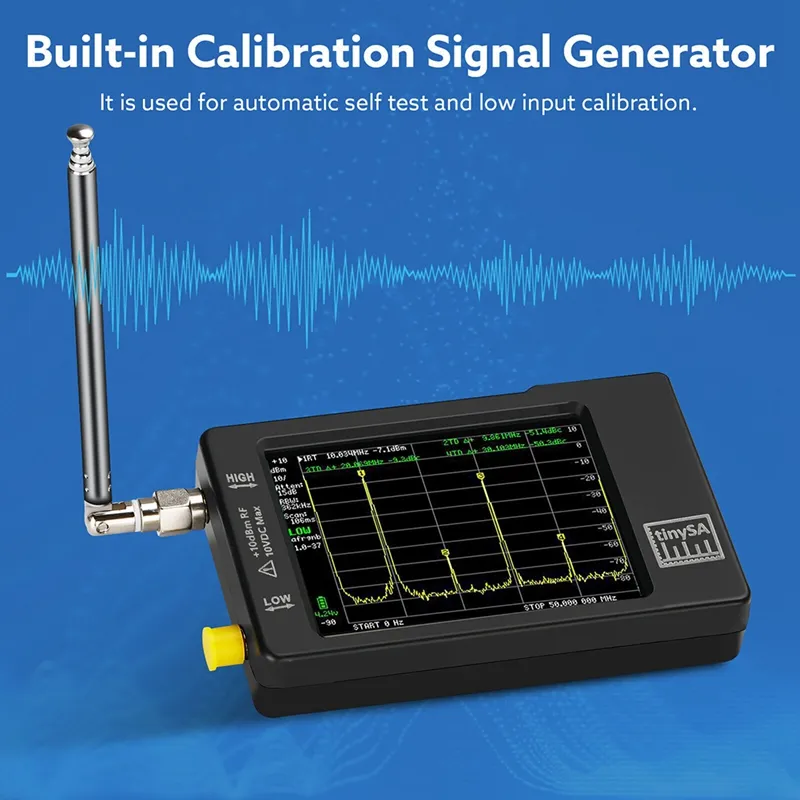 DHgate.com:TinySA Spectrum Analyzer - 2.8" Touch Screen, 0.1MHz-350MHz ...