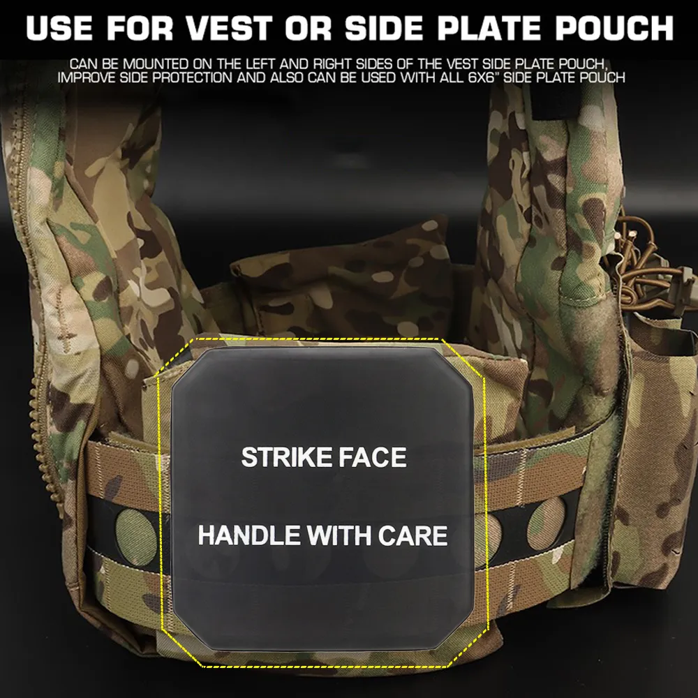 Tactical EVA Side Pads Plate Military Vest For Airsoft, Hunting, Body ...