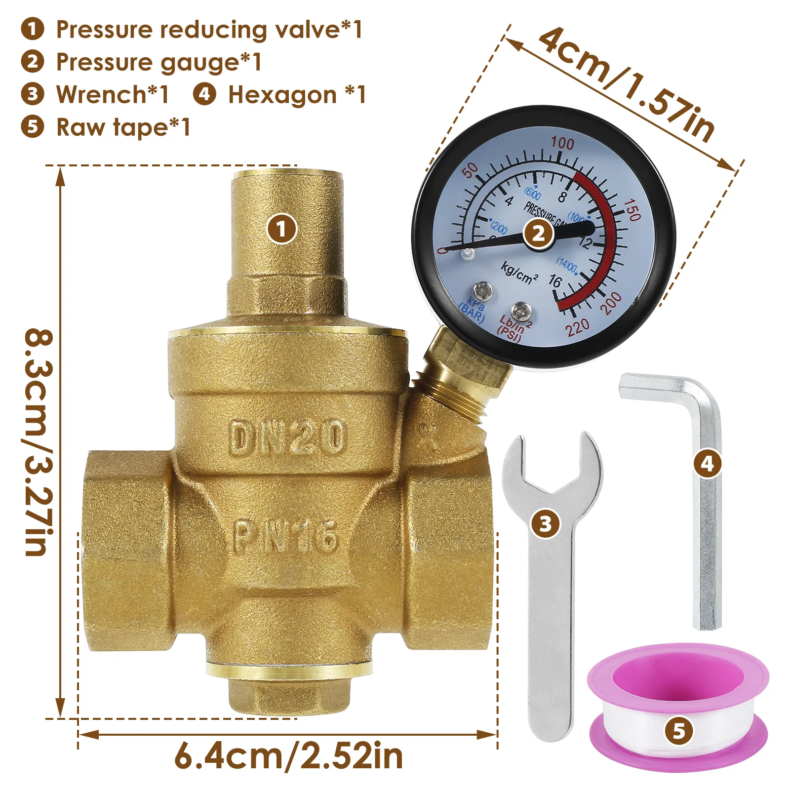 Water Pressure Regulator Valve