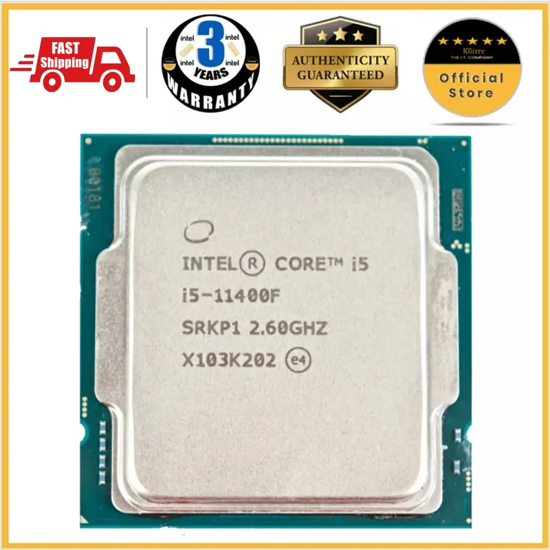 Core i5 11400F 2.6GHz Six-Core cpu with 12M 65W LGA 1200 Core i5 11400F 2.6GHz Six-Core cpu with 12M 65W LGA 1200