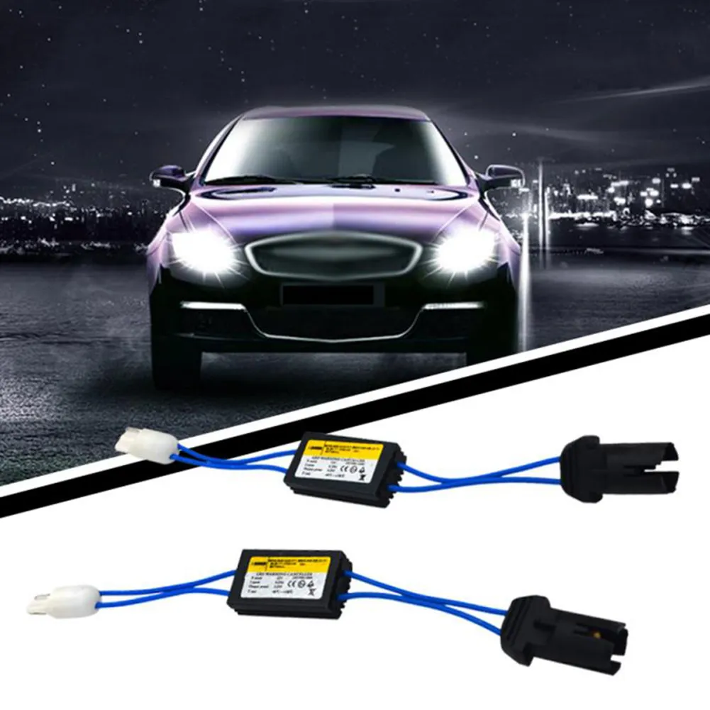 T10 Canbus Decoder Cable: 2-Pack 12V LED Load Resistor Plug-N-Play Auto ...