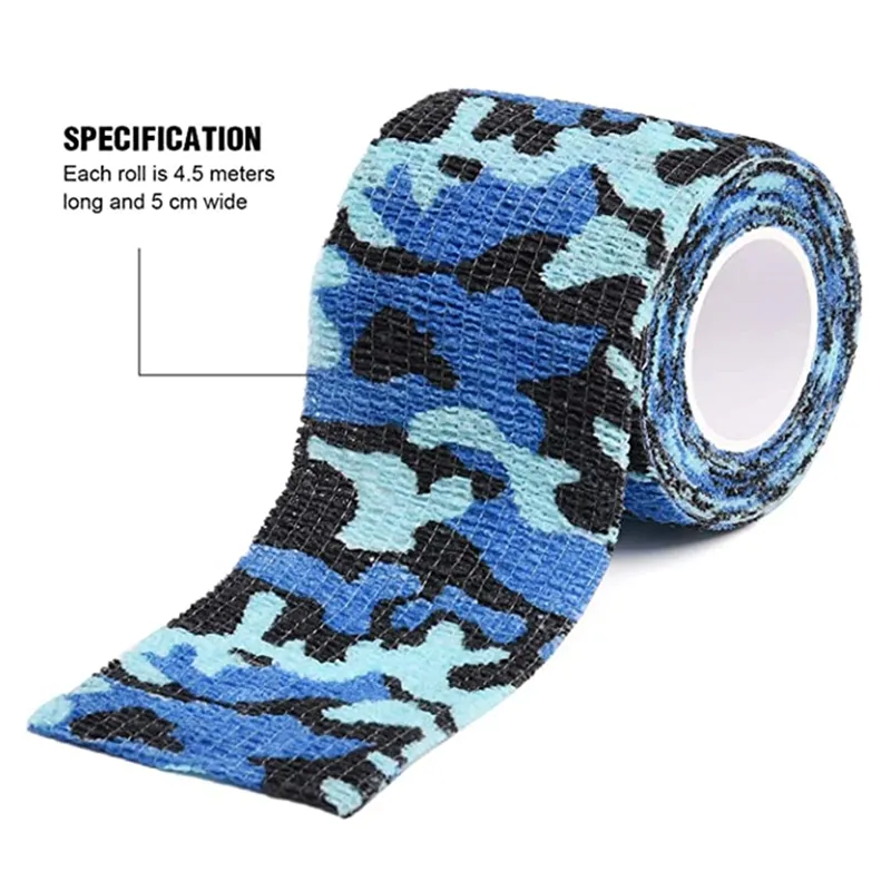 10-Pack5m5cm Camouflage Elastic Self-Adhesive Bandage for Finger, Wrist ...