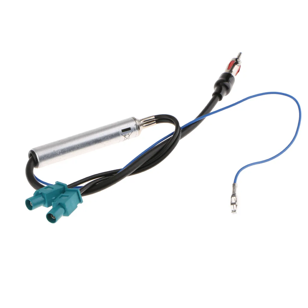 Dual Fakra Radio Antenna Adapter for VW Audi - AM/FM Signal Amplifier ...