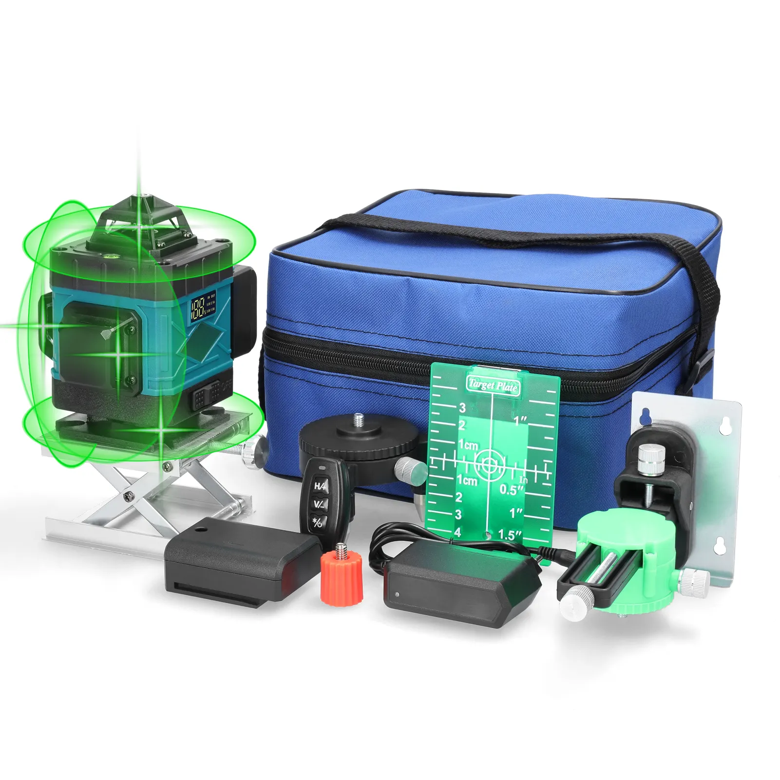 DHgate.com:Multifunctional 16 Lines Green Laser Level Tool Kit Self ...