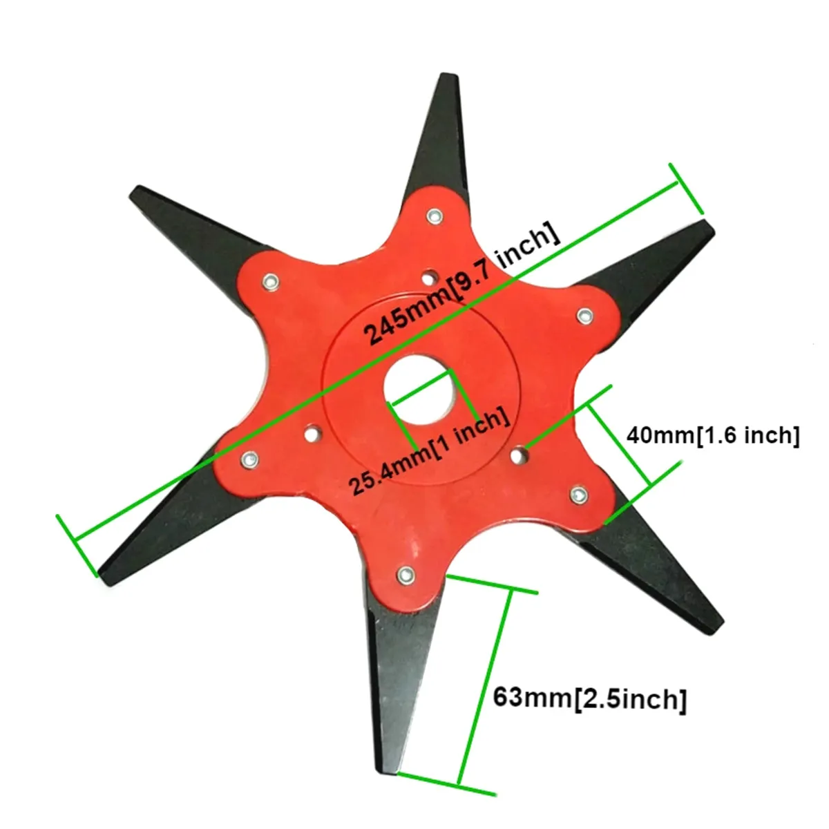 Sturdy Steel Grass Blade Cutter Head with 6 Teeth for...