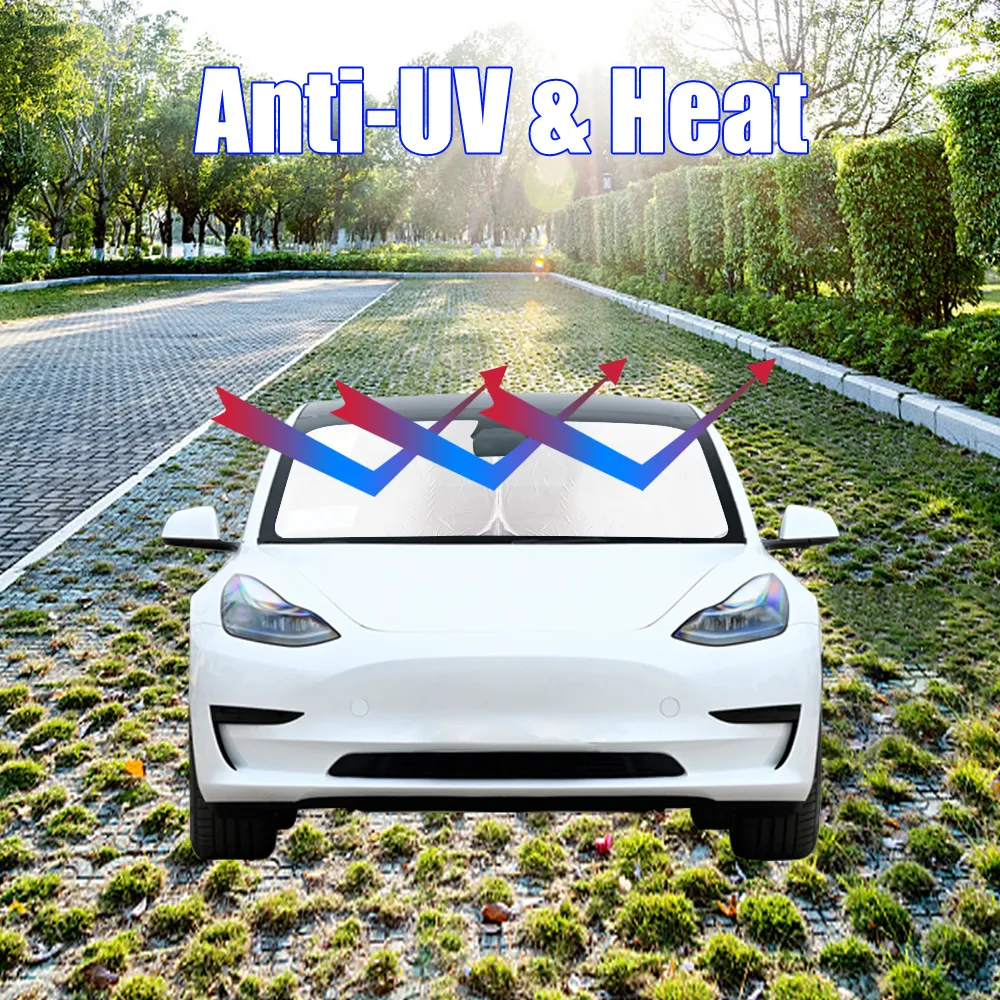 Foldable Car Sun Visor: Windshield Sun Shade Cover, Interior ...