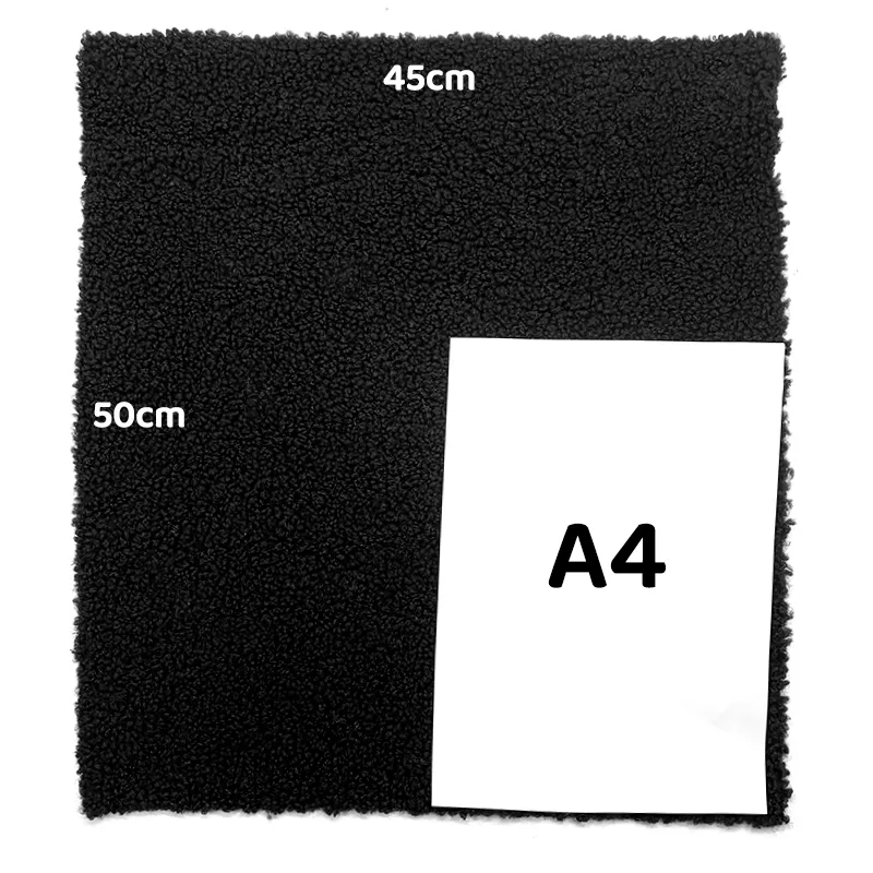 50x45cm Plush Minky Fabric - Eco-friendly DIY Polyester Faux Fur Fabric ...